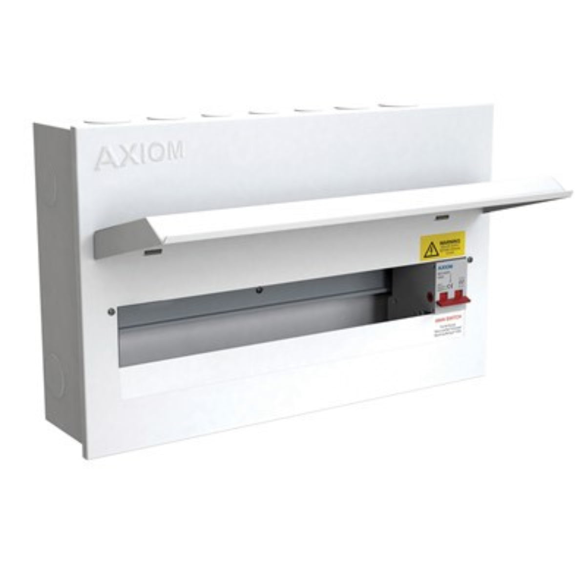 Axiom MCU18S 16-Way Metal Consumer Unit – 100A Main Switch – SHP Electrical
