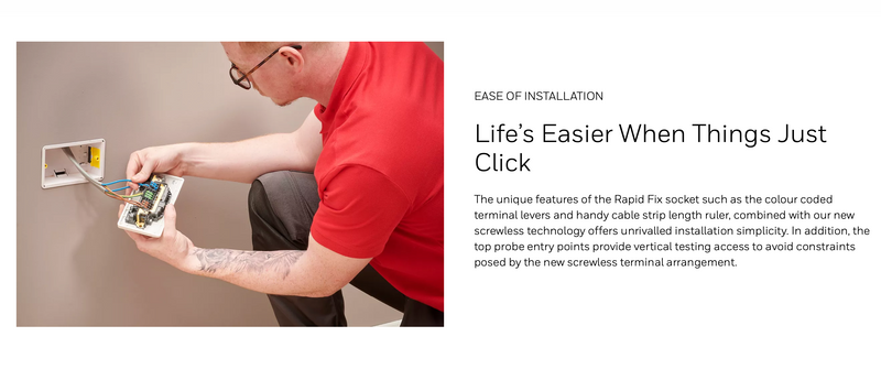 MK LOGIC PLUS RAPID FIX 13A 2-GANG DP SWITCHED SOCKET WHITE WITH WHITE