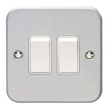 SH|P Metal Clad 2 Gang 10A 2 Way Switch – SHP Electrical